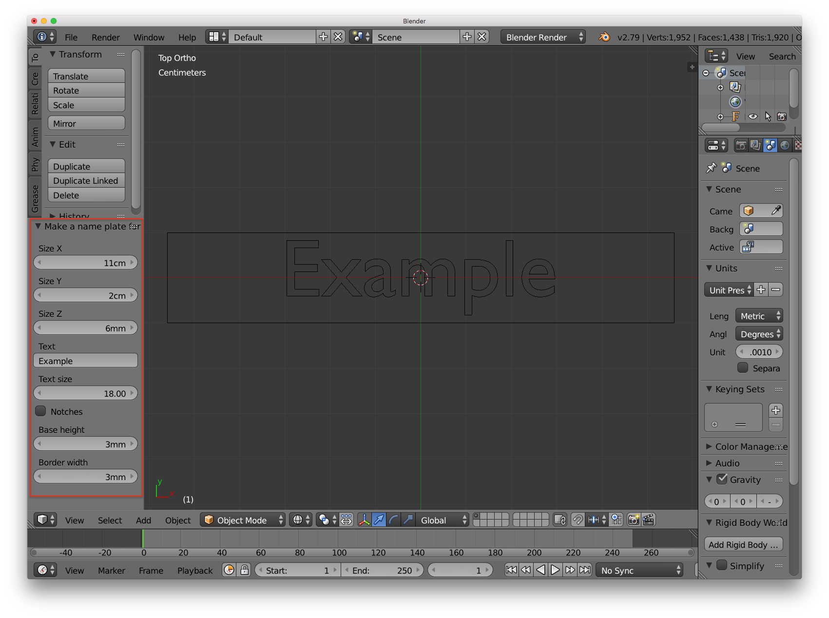 4. How to make name plates – Tactile Universe